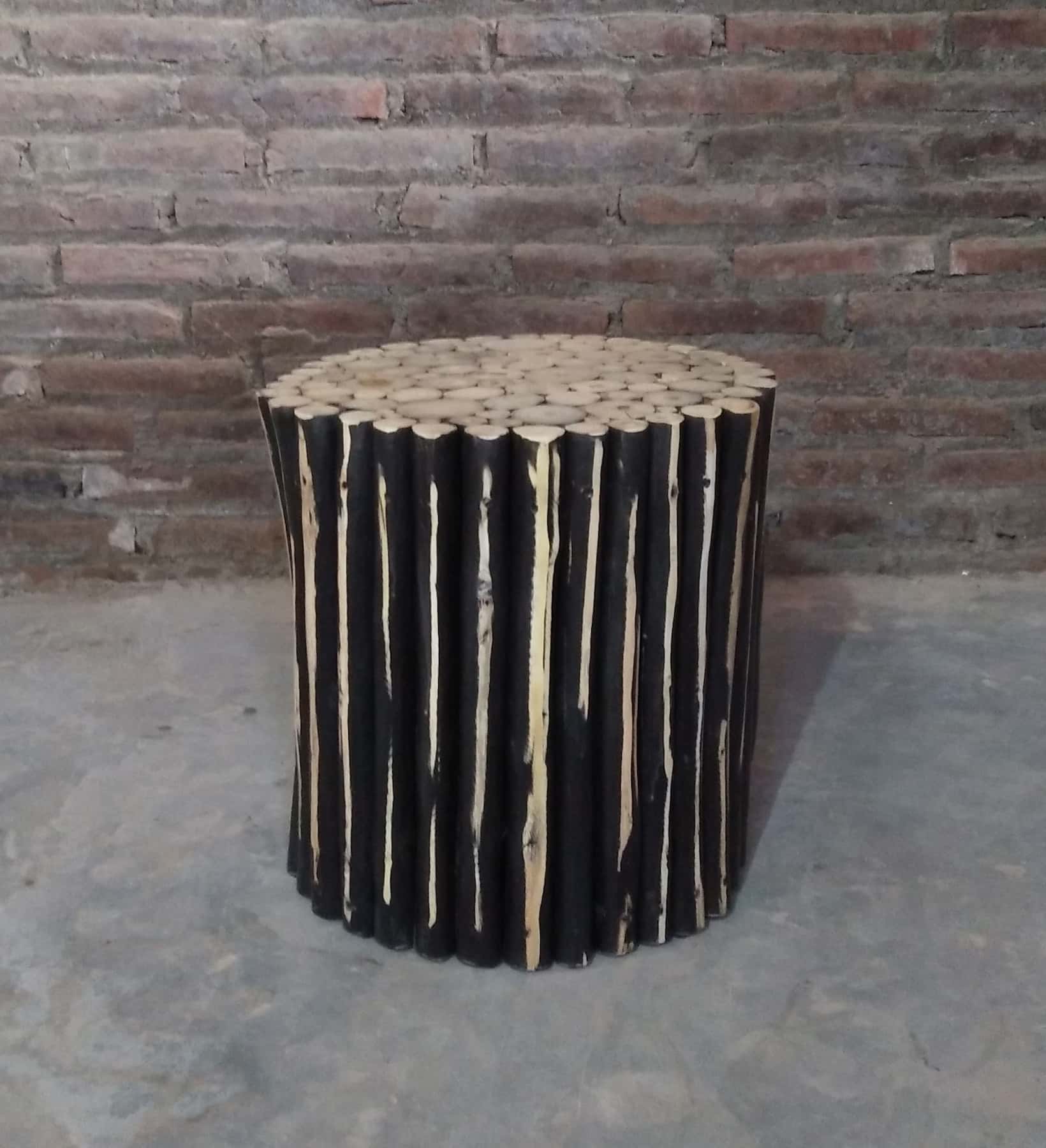 Teak Branch Stool – Urban Outdoor Decor